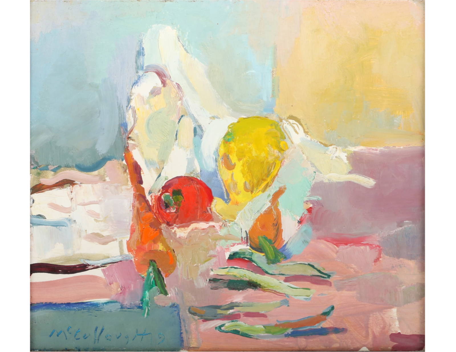 George Mccullough, Indiana (1937 - 2005), Abstract Still Life, Oil On ...