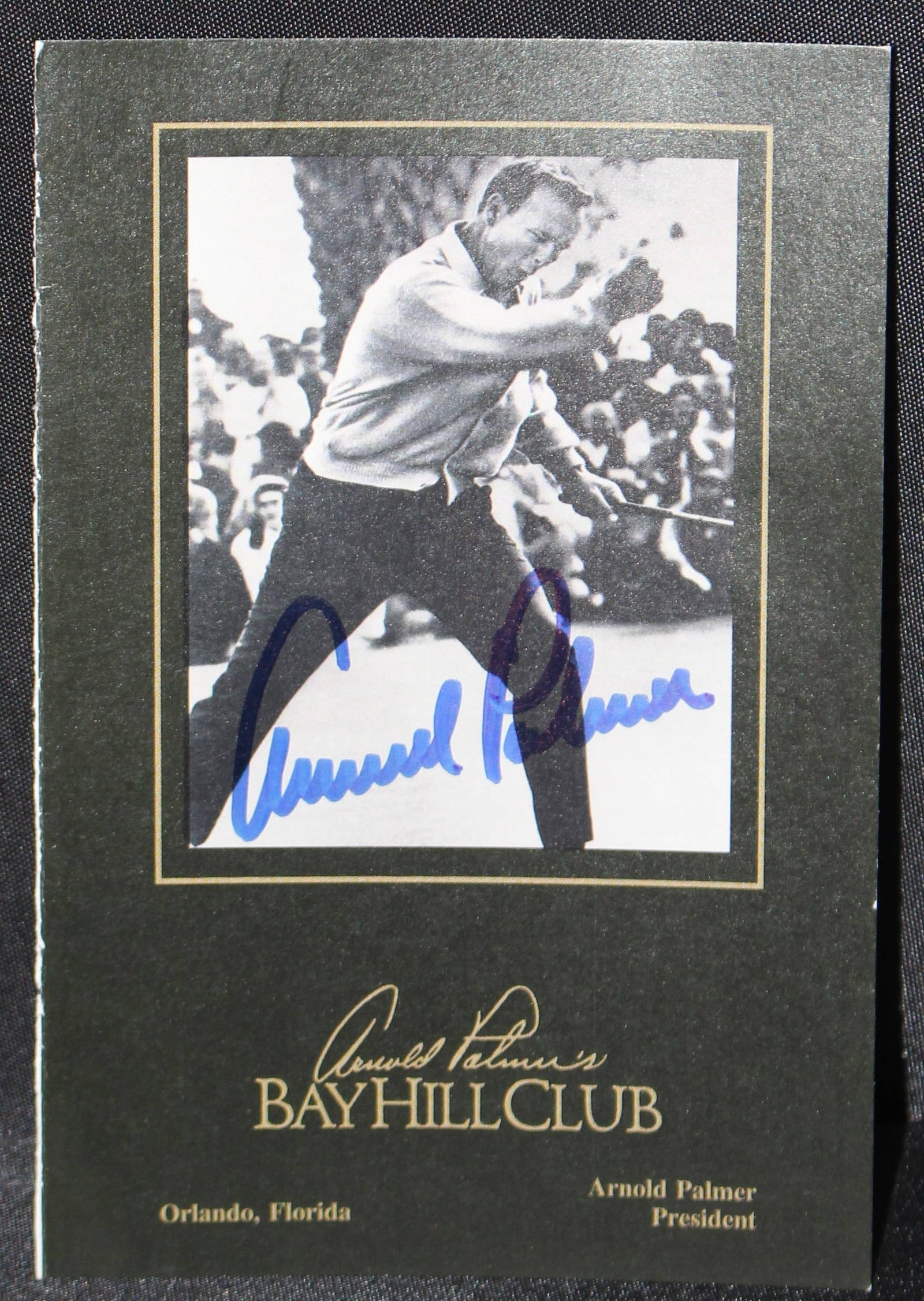 Arnold Palmer Autographed Bay Hill Golf Scorecard Auction