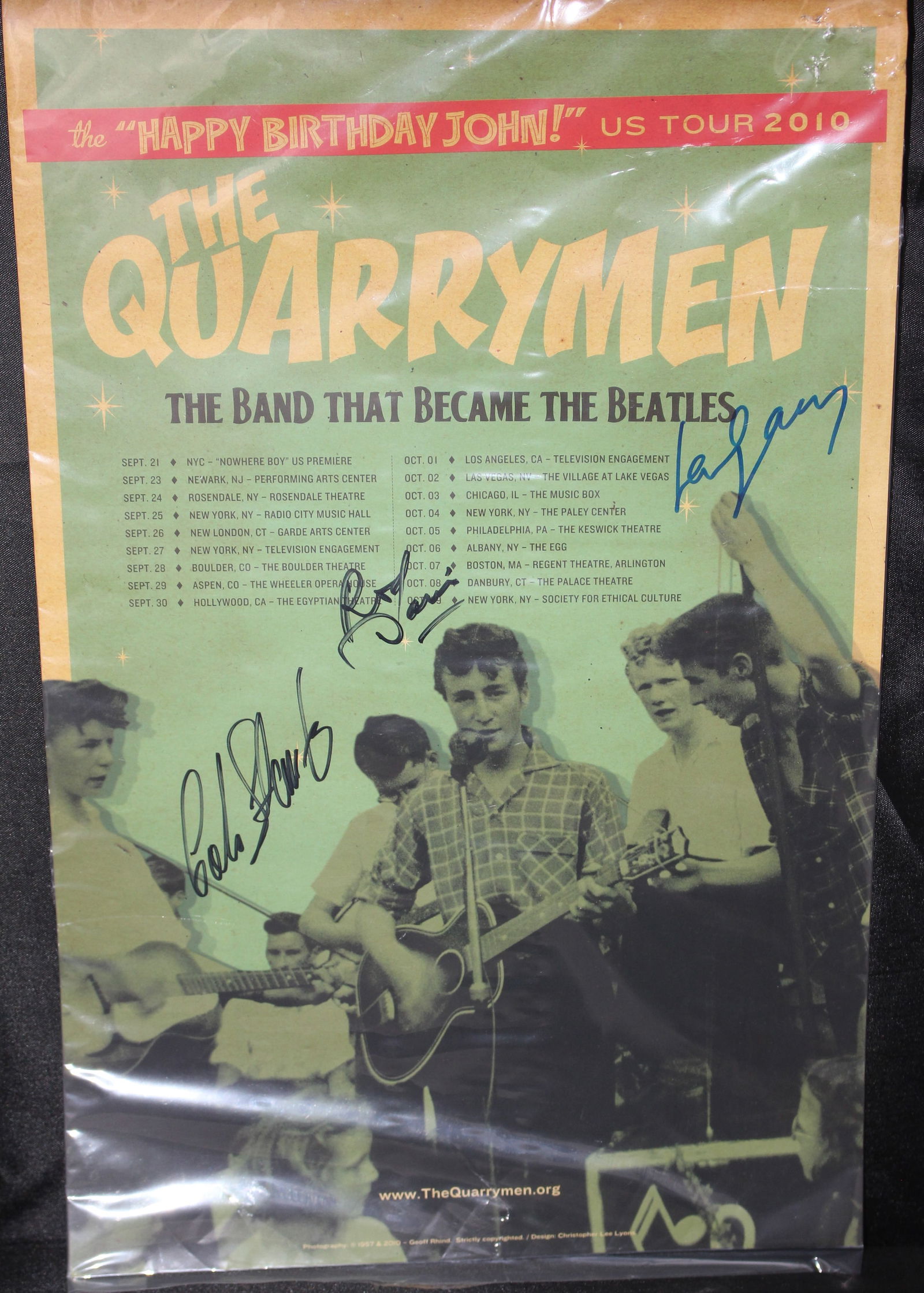 The Quarrymen Autographed Poster Auction