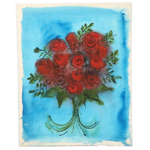 Joni T. Johnson, Indiana (1934 1988), Bouquet Of Roses, 1968 ...