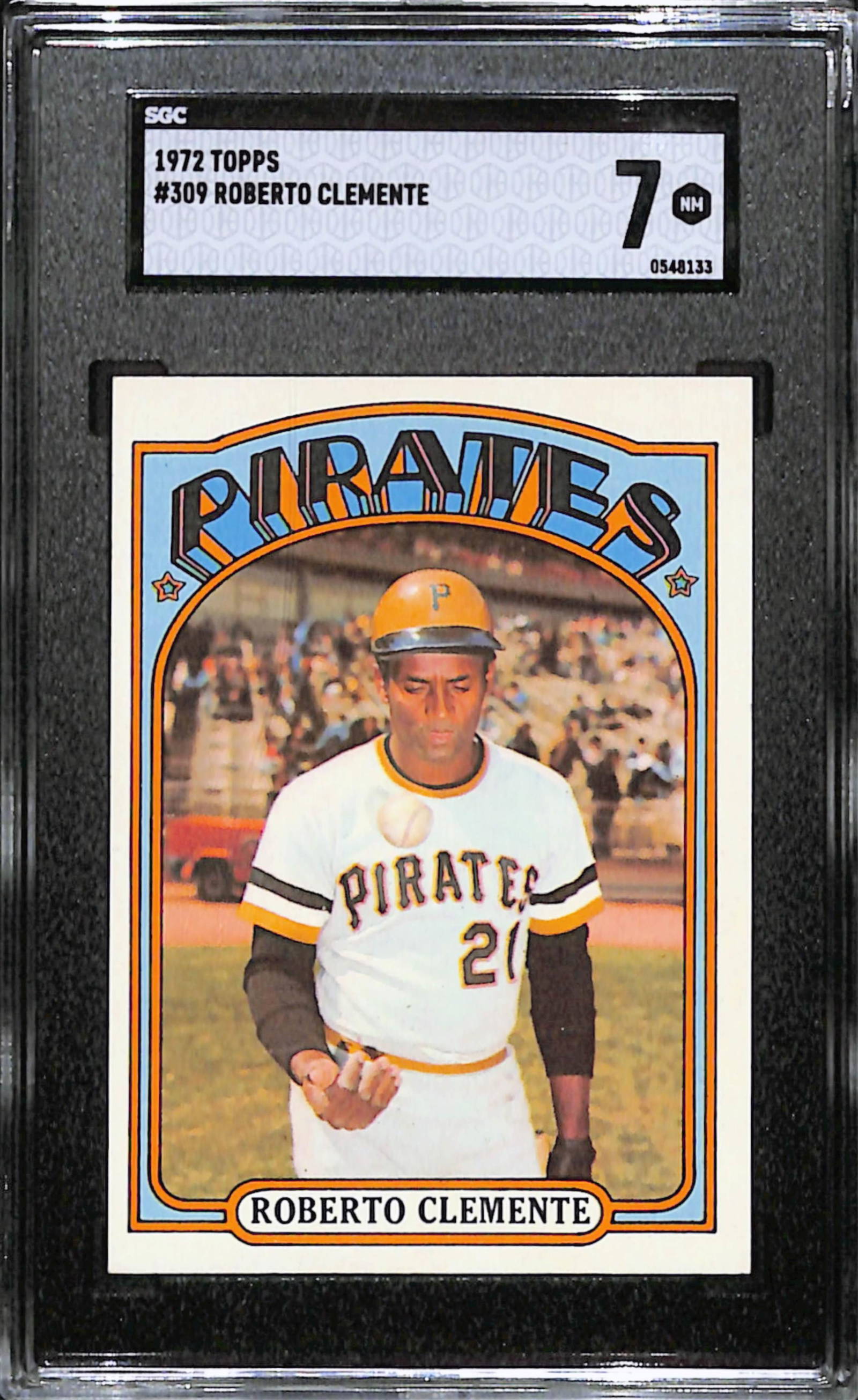 1972 Topps Roberto Clemente Baseball Card #309 Sgc 7 Nm Auction