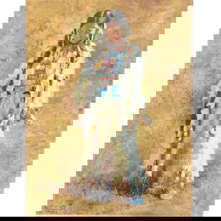 Howard Terpning Native American Print Auction