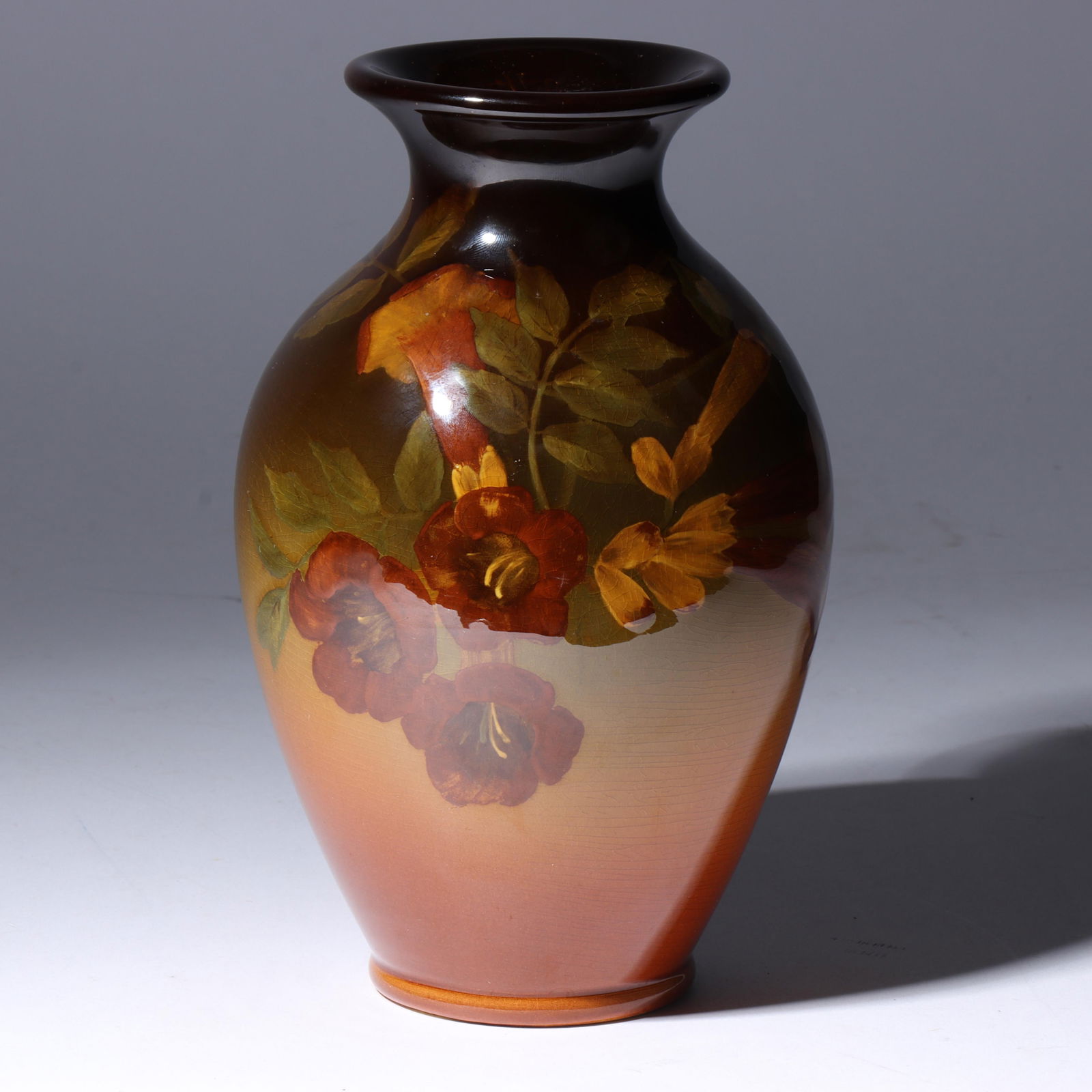 Rookwood Art Pottery Standard Glaze Trumpet Vine 565 Vase Painted By ...