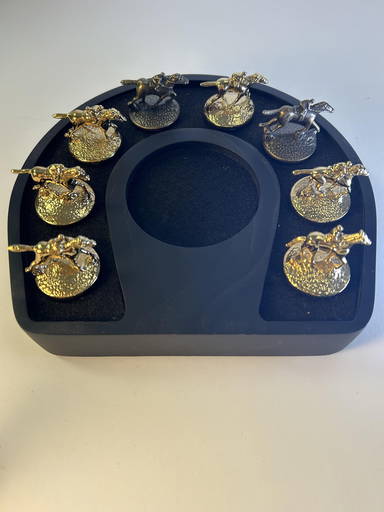 Full Set Of Blanton's Bottle Stopper Cork Jockey Horse Bourbon Toppers