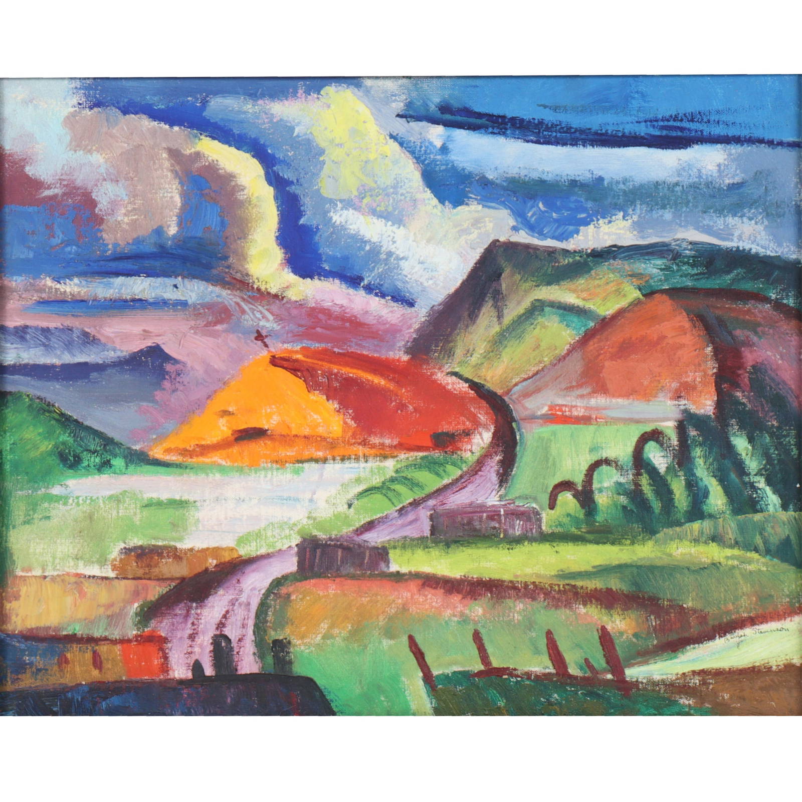 Beulah (elsie Sloan) Stevenson, New York (1890/97 - 1965), Sunset ...