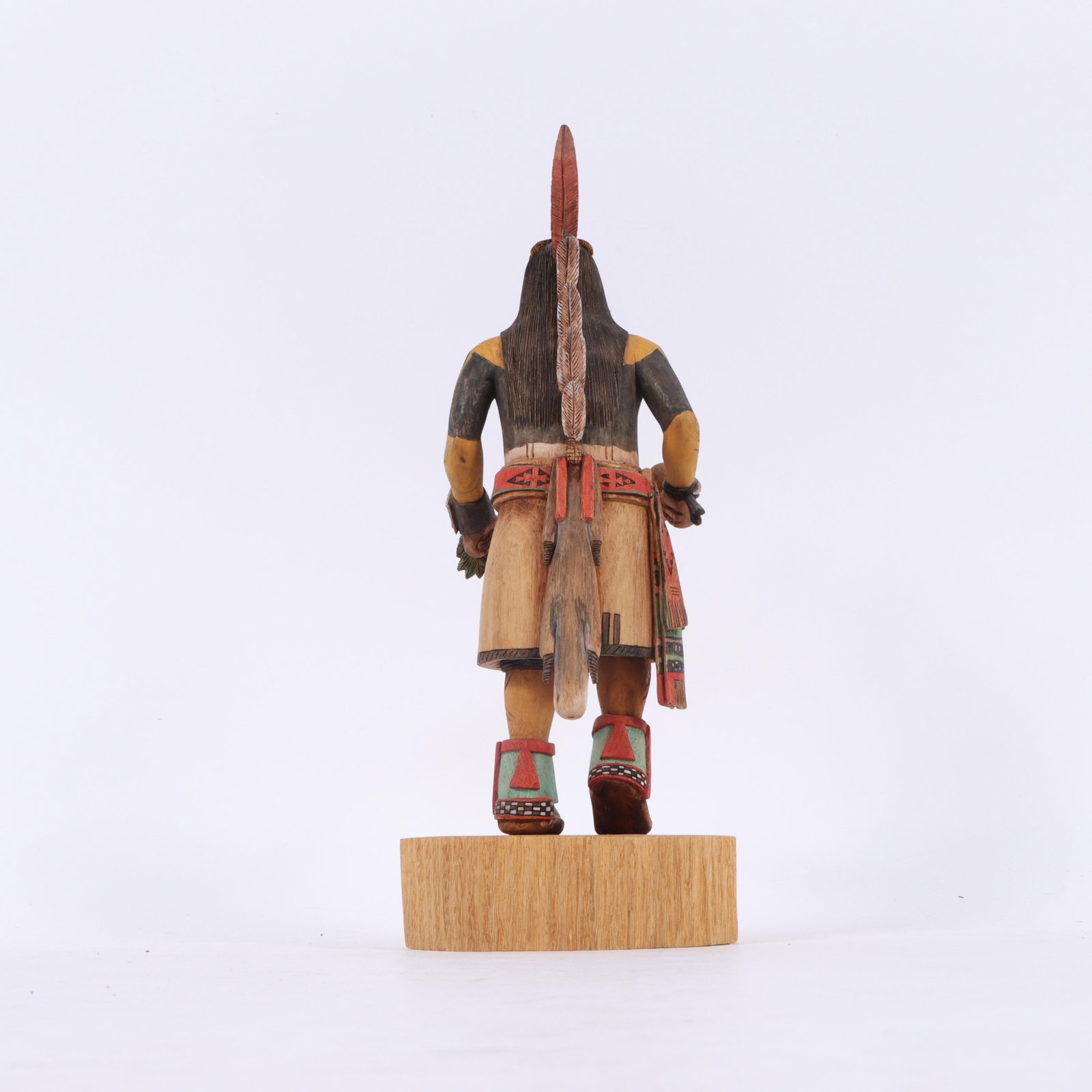 Hopi Native American Carved And Painted Long Hair Kachina Figure By ...