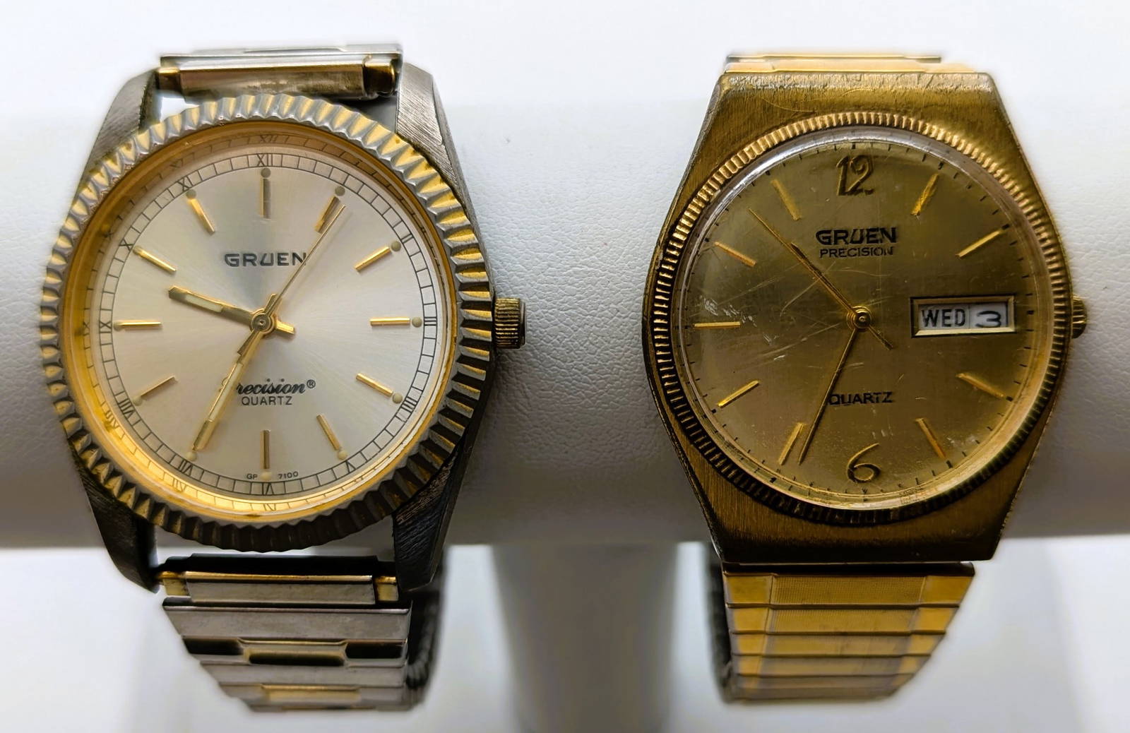 Lot Of 2 Vintage Gruen Precision Watches Auction