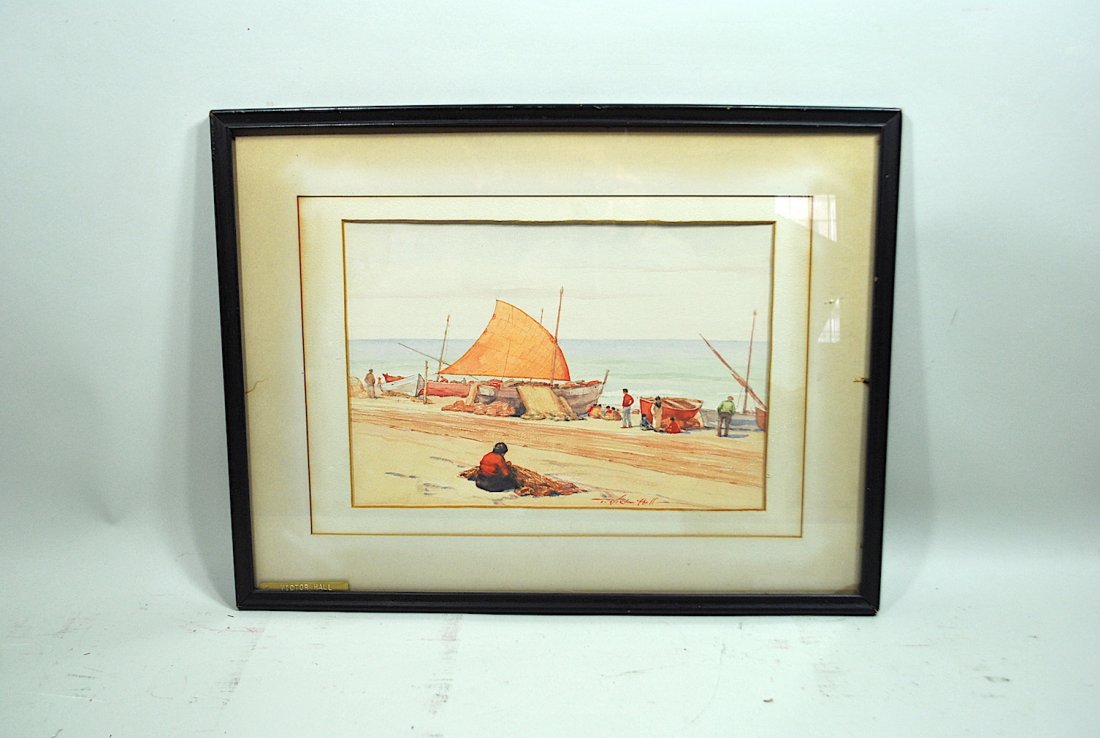 Signed Thomas Victor Hall Watercolor
