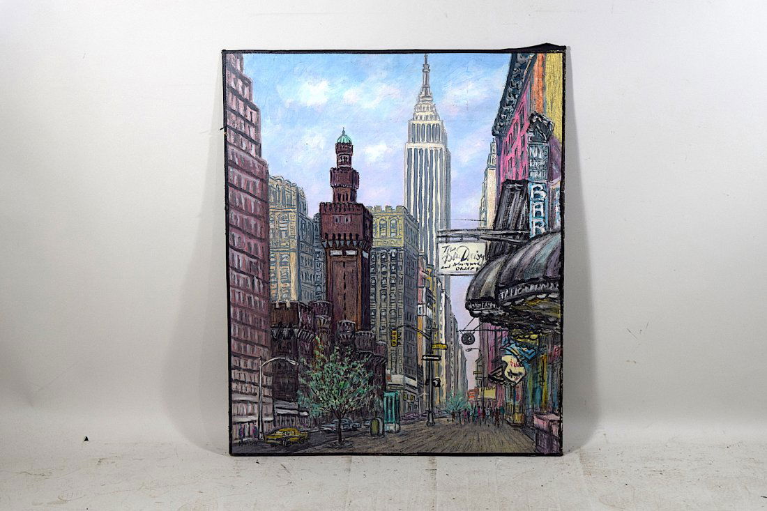 Signed Kralicek Acrylic on Board 'New York City Scene' - Aug 28, 2019 ...