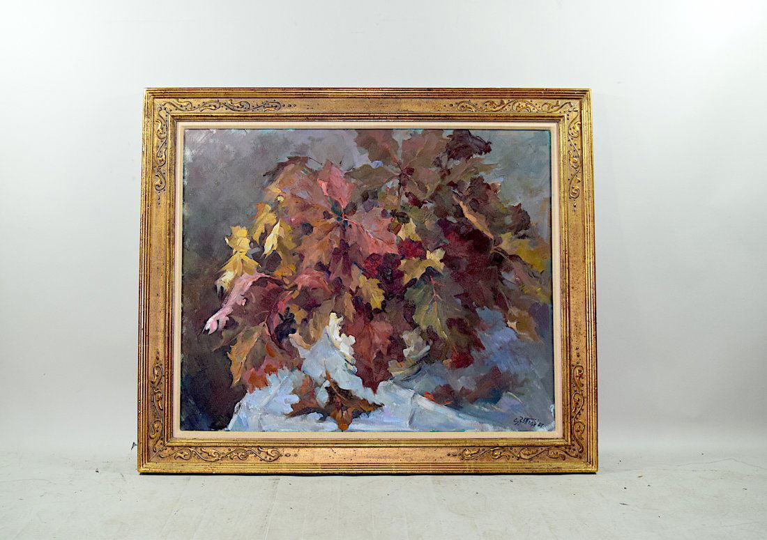 Signed S Rettegi Oil on Canvas 'Autumn Patterns' - Aug 28, 2019 ...