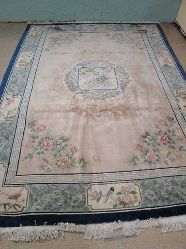 Vintage Junco Chinese Wool Area Rug 10' X 14'