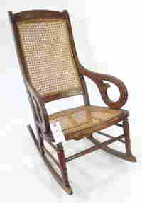 178: ANTIQUE CANE ROCKING CHAIR - Jan 28, 2012 | Aristocrat Auction ...