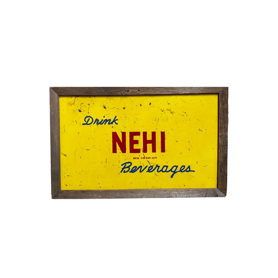 Nehi Wood Frame Sign Auction
