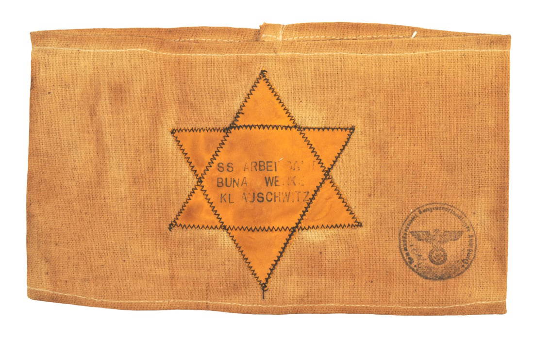 *german Wwii/holocaust Jewish Identification Armband, Auschwitz (a) Auction