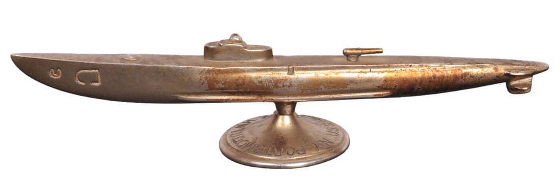 Us Navy Wwii Metal Factory Model Of The Submarine Uss Haddock (mos) Auction
