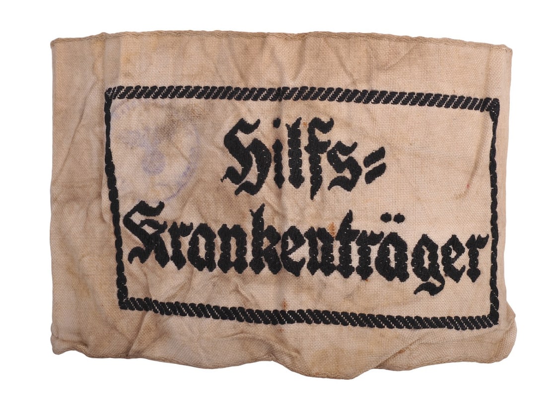 Original Wwii Nazi Arm Band W/ Swastika