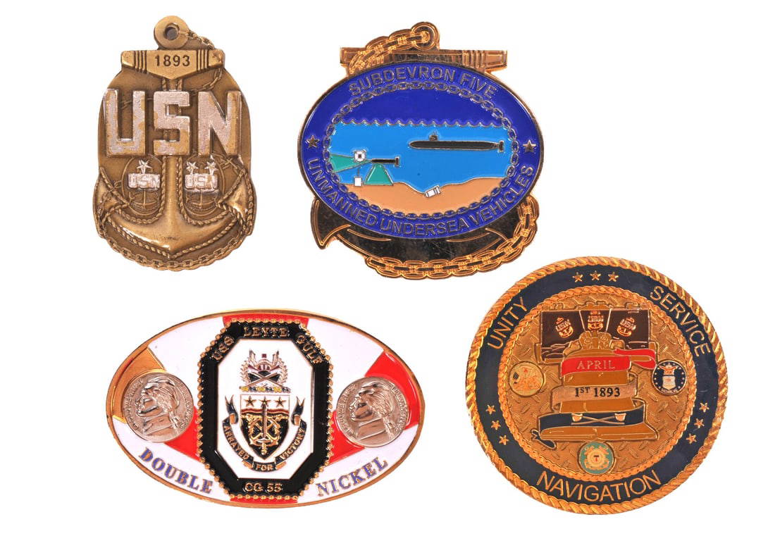 Us Navy Chief Challenge Coins (edn) Auction