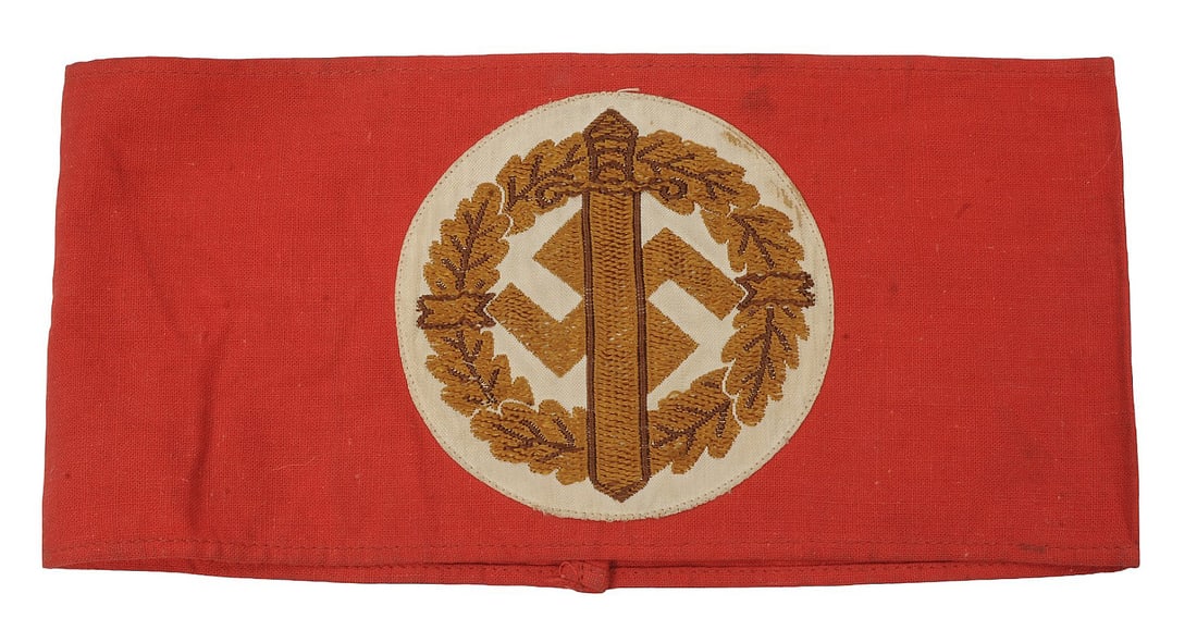 Original Wwii Nazi Arm Band W/ Swastika
