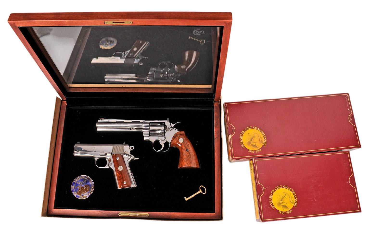 Colt 150th Anniversary Colt Python / Commander Pistol Set Ffl Required ...