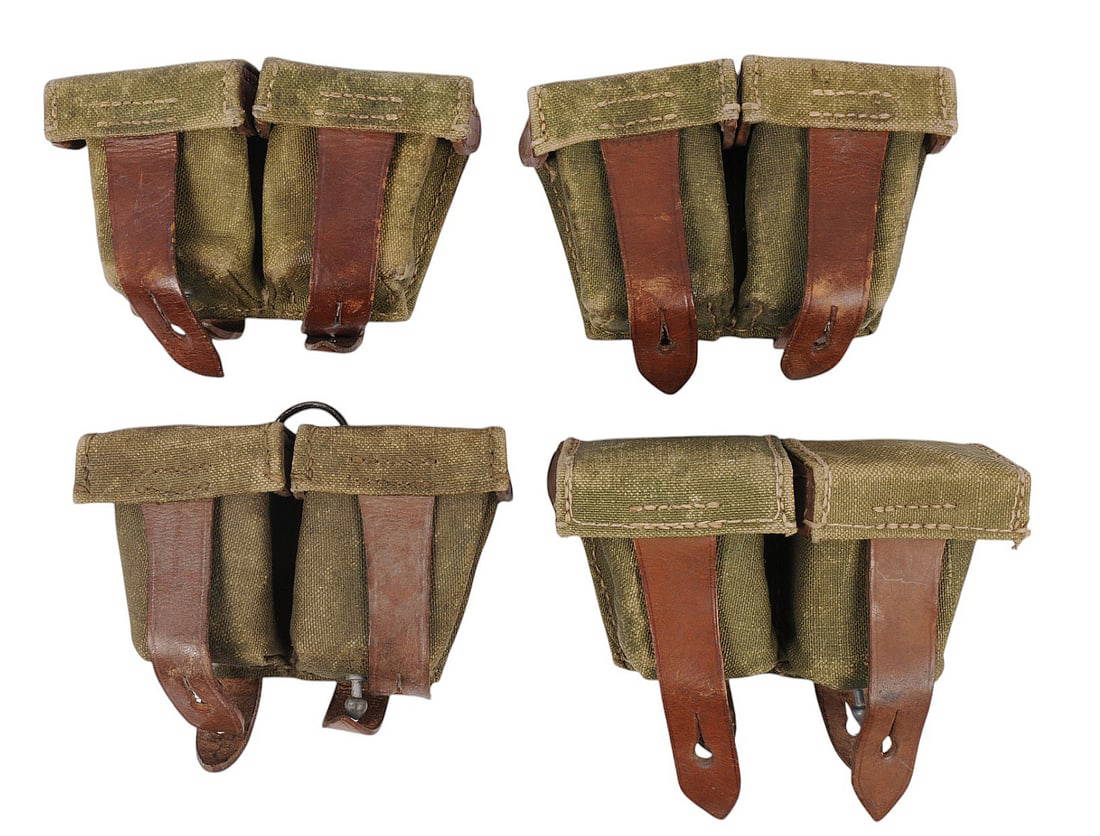 Polish Military Wz44 7.62x54 Mosin-nagant Ammo Pouches Lot Of 4 (a2l ...