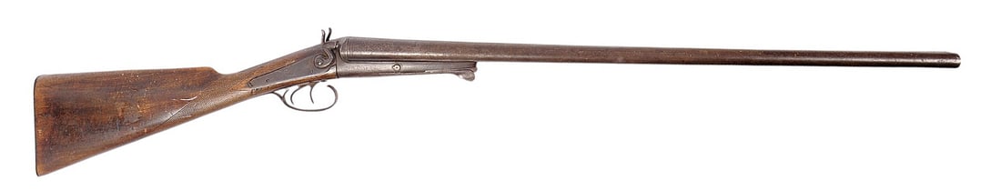 Antique German Underlever Back-action Lock 12 Ga Double-barrel Shotgun ...
