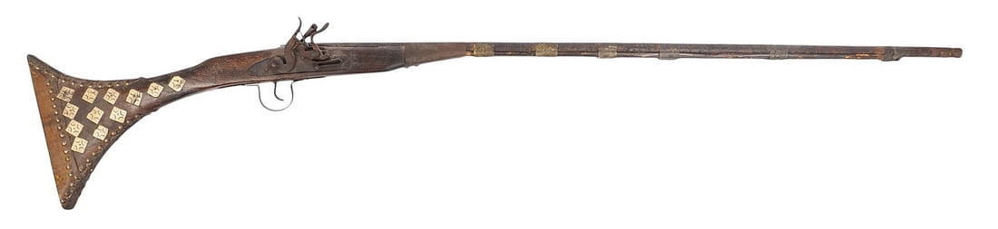 Antique Indo-persian Afghan Bring-back Flintlock Jenzle Musket - No Ffl ...