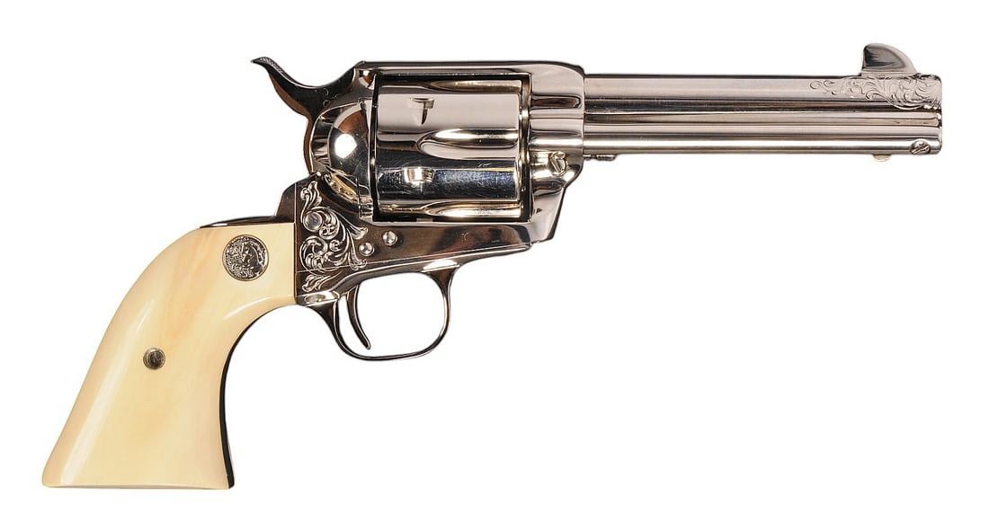 Custom Shop 1/100 Limited Edition M1873 .45 Lc Single-action Nickel ...