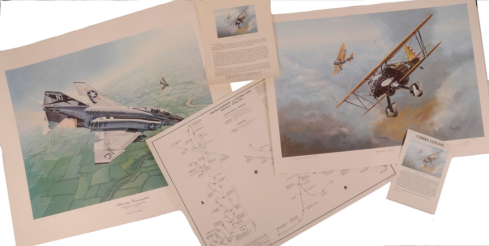 Rare Signed Limited Edition Prints-duke Cunningham "advantage ...