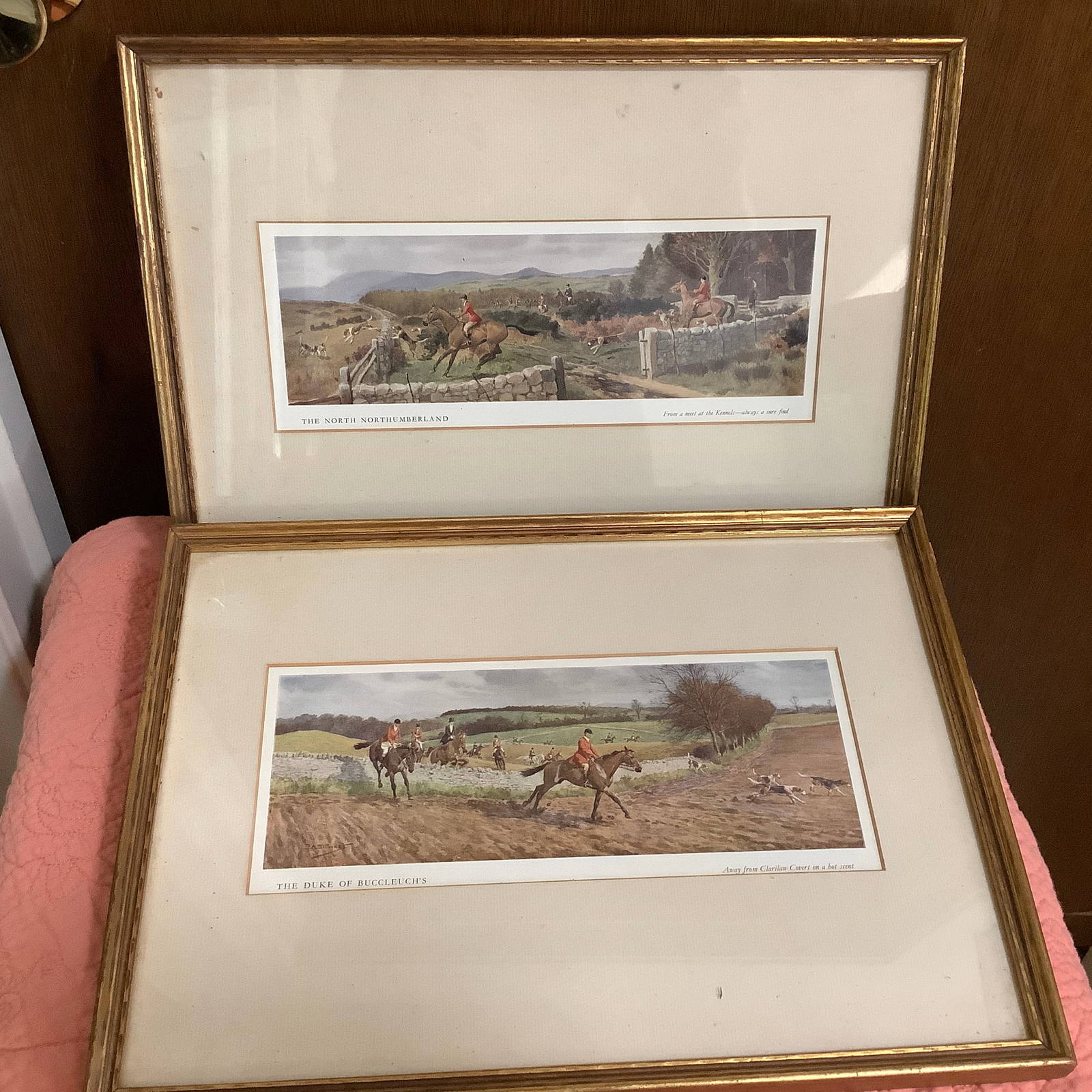 Pair Of Framed Fox Hunting Prints By F.a. Stewart Auction