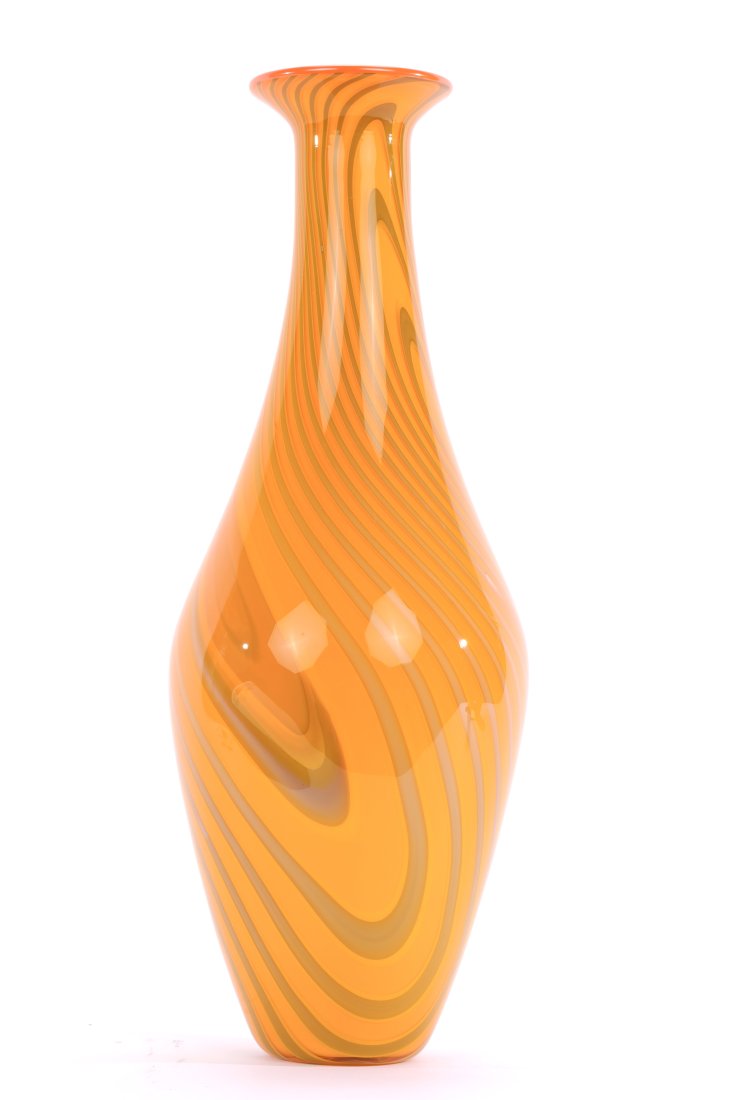 Tony Cray Studio Art Glass Vase Auction