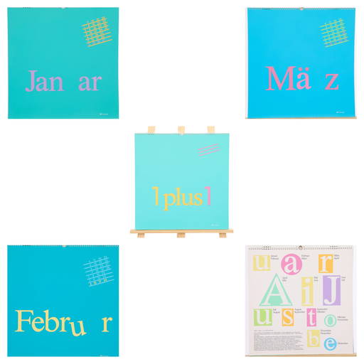 Memphis Milano Serigraphs German Puzzle Calendar Domberger