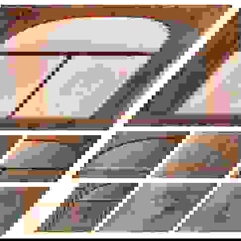 The Black Bull Bar English Pub Etched Glass Windows Victorian Auction