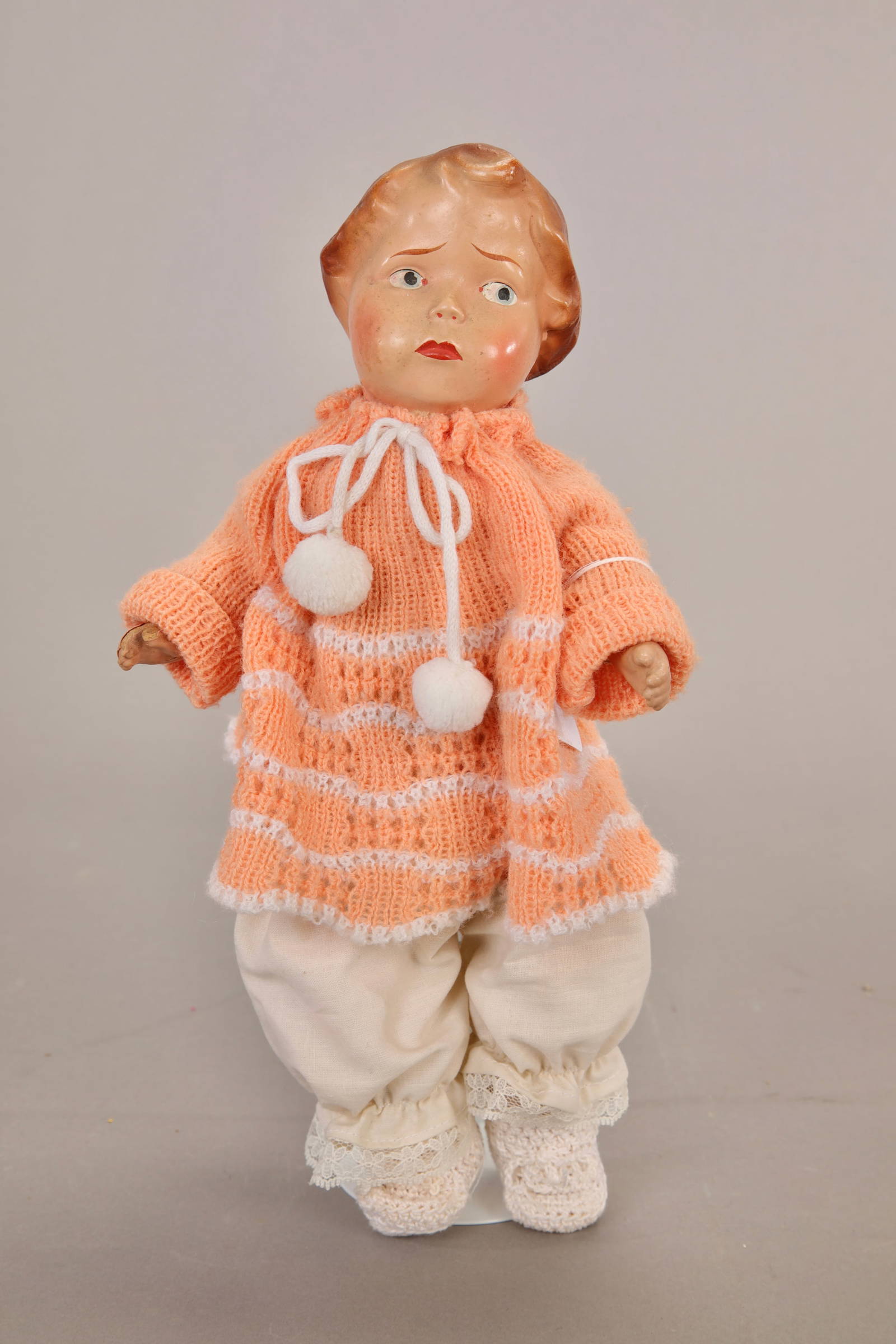 Antique Louis Amberg Pouty Pets Composition Doll 12" Auction