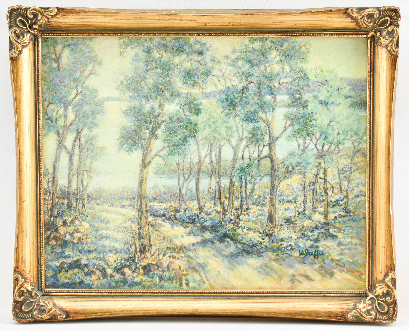 Winifred Shaffer 'morning Mist' Signed Painting Auction
