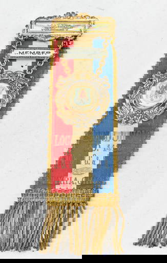 Antique Ohio Carpenter's Union Ribbon