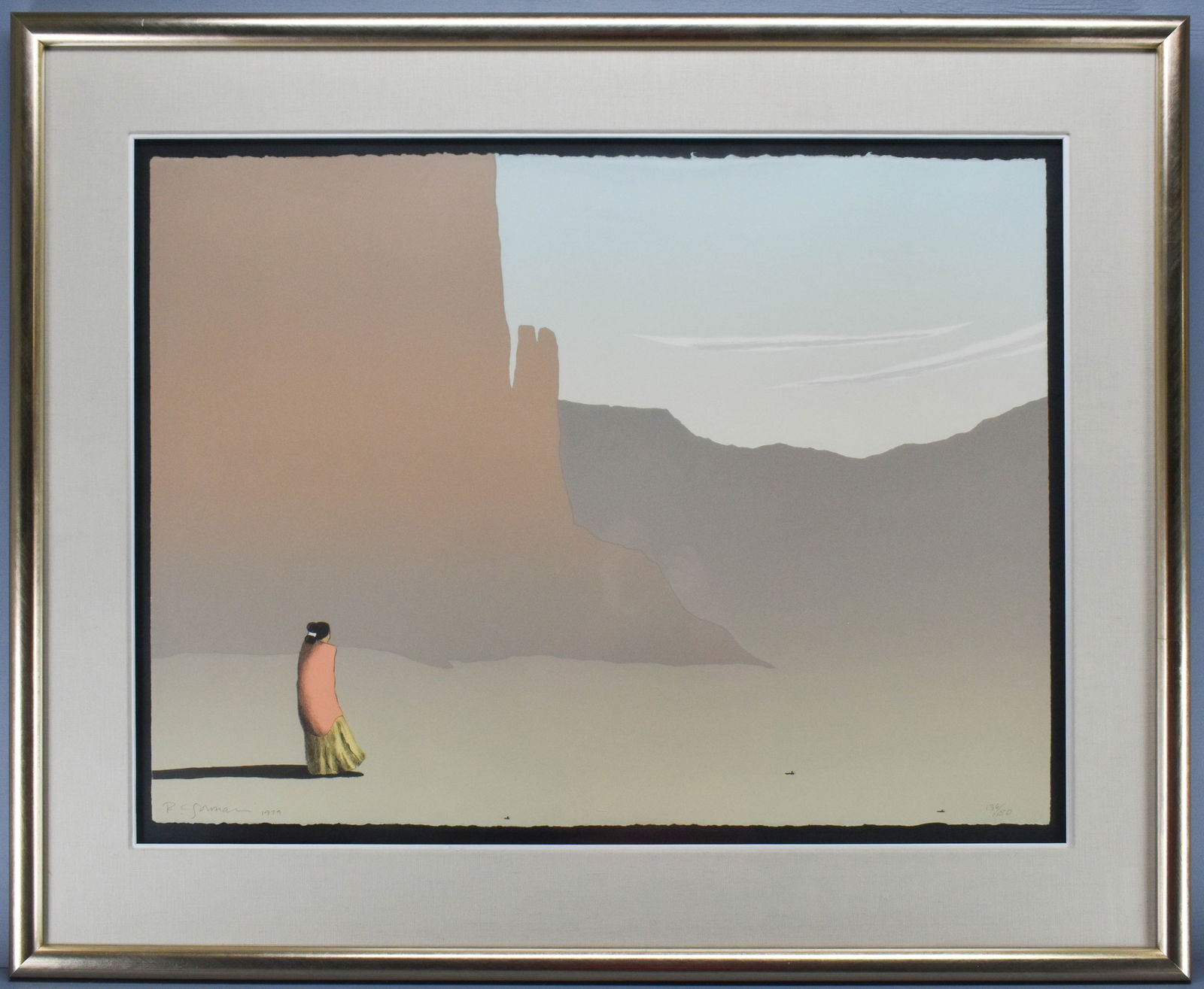 R.c. Gorman Signed Canyon De Chelly Day Original Limited Lithograph Auction