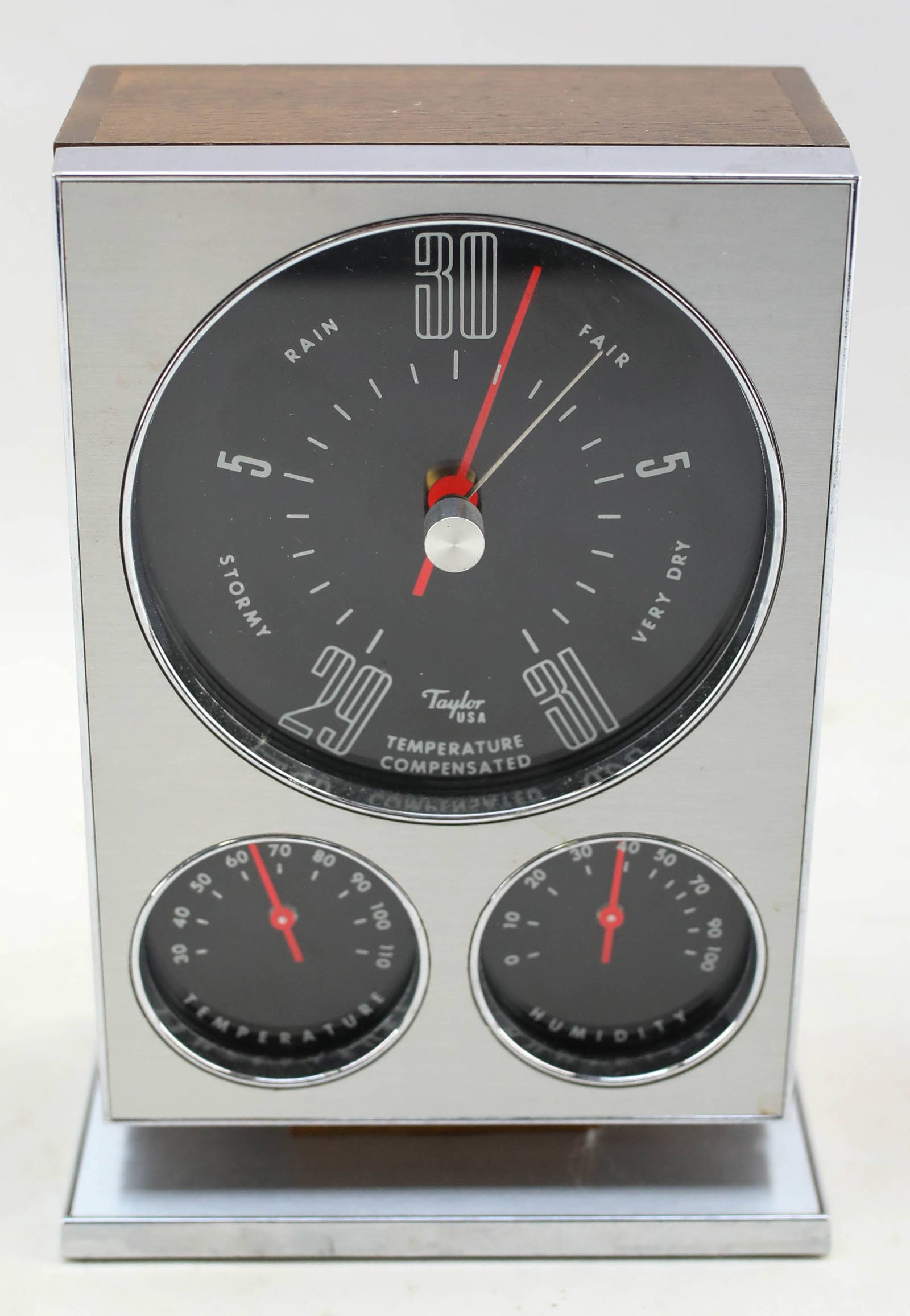 Taylor Usa Mcm Desktop Weather Station Tri-gauge Auction
