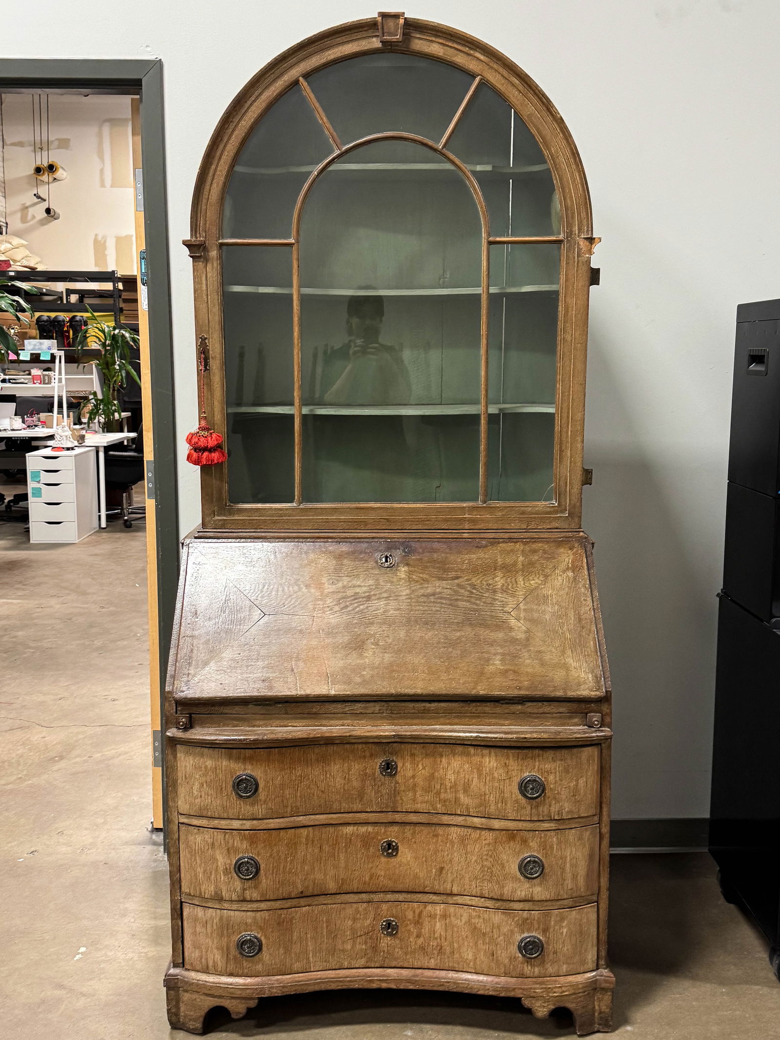French Rococo Secretary Desk With Hutch Auction