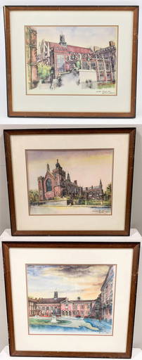 Group Of 3 Imre Hofbauer Historical Themed Prints