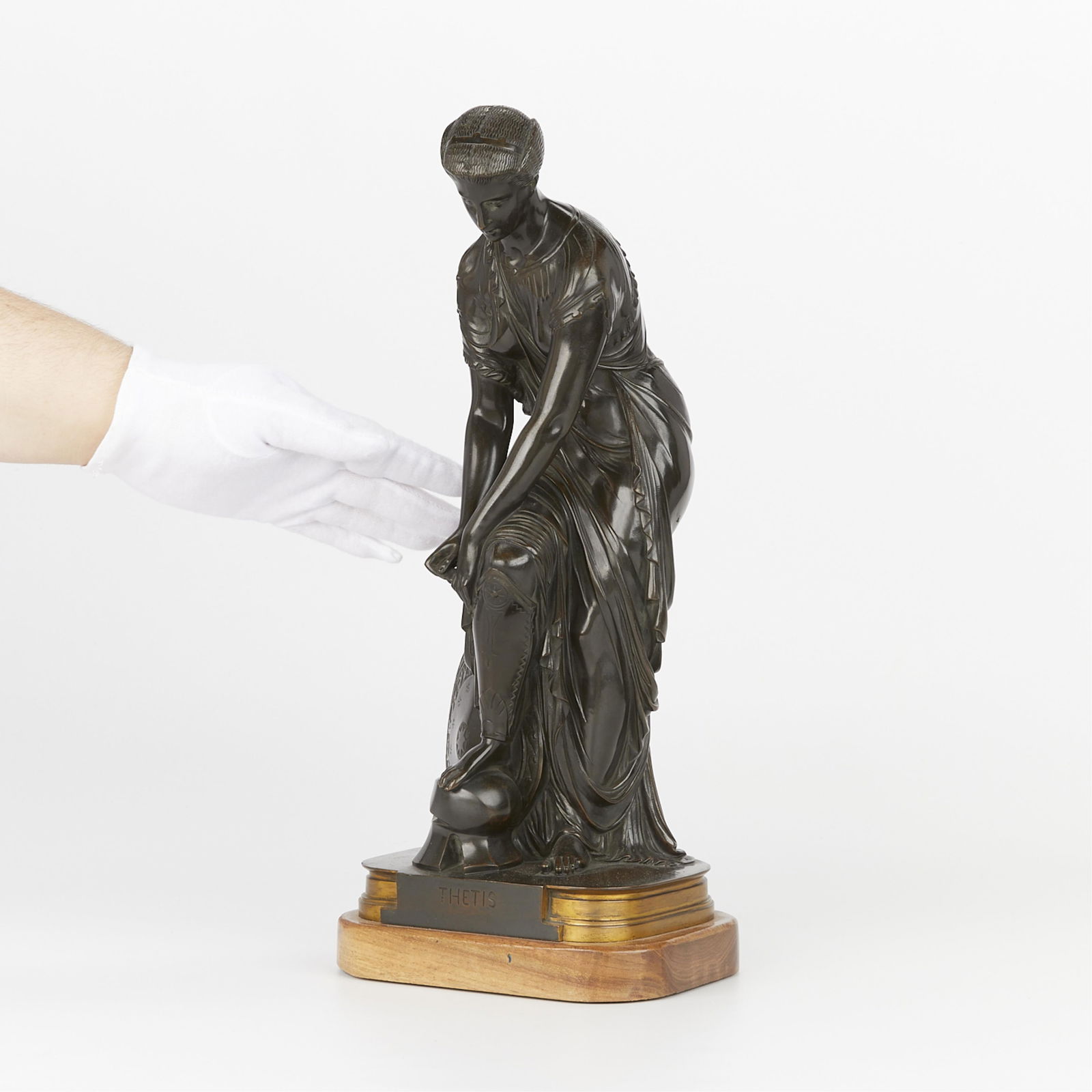Late 19th C. Hebert Bronze Thetis Sculpture Auction