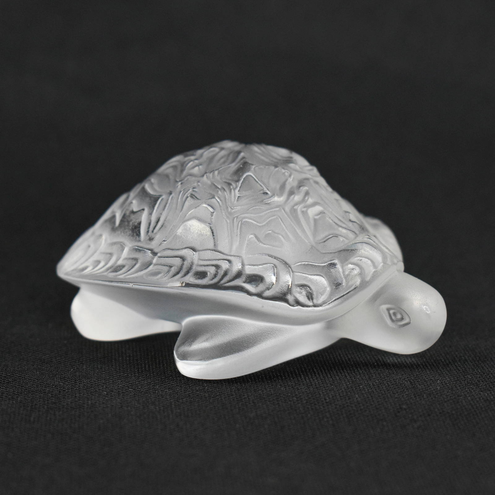 Lalique France Frosted Turtle Figure Auction