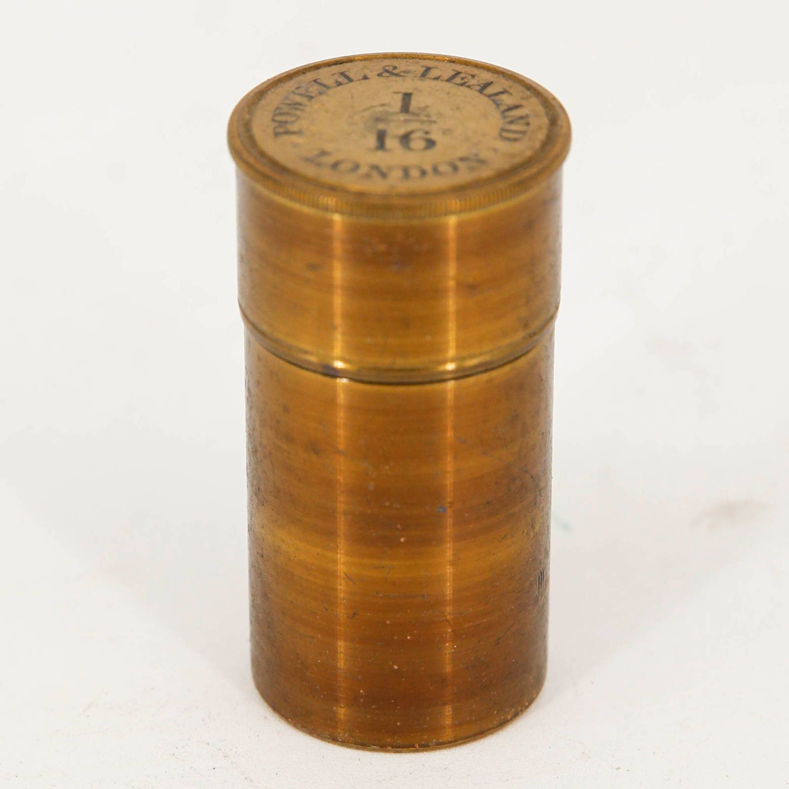 Early Brass 1/16 In. Microscope Objective By Powell & Lealand Auction