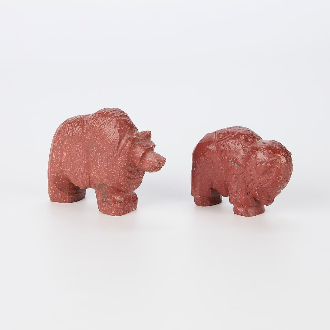 Grp 2 Native American Carved Catlinite Animals Auction