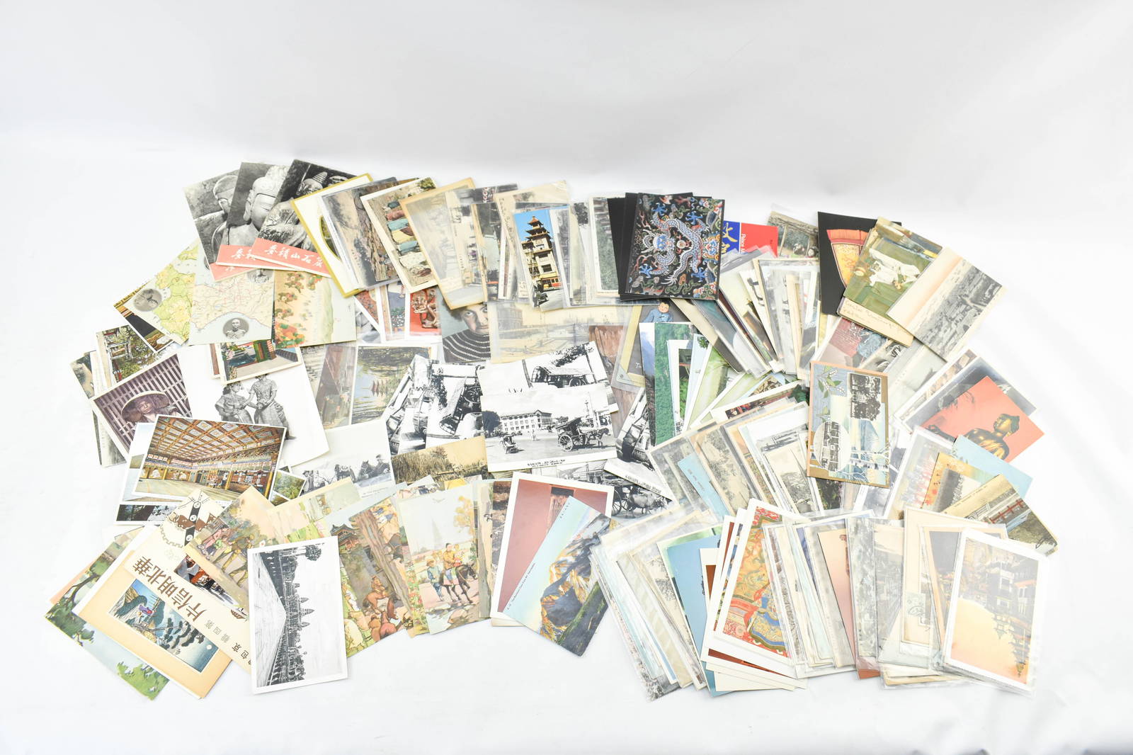 Large Group Of Majority 20th C. Chinese & Southeast Asian Postcards Auction