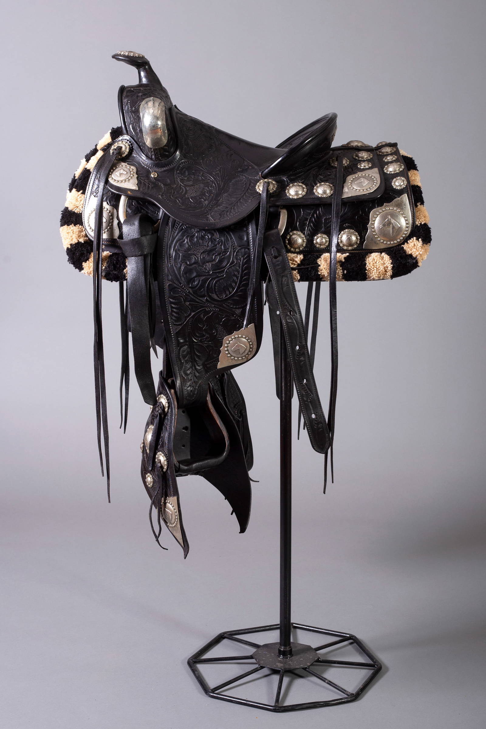 Keyston Bros. Silver Mounted Show Saddle And Corona, Ca. 1940s Auction