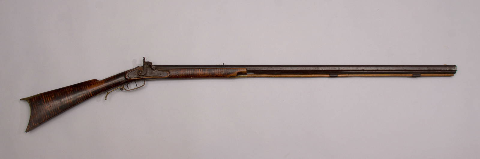 Henry E. Leman, Pennsylvania Percussion 1/2 Stock, .36 Caliber Rifle ...