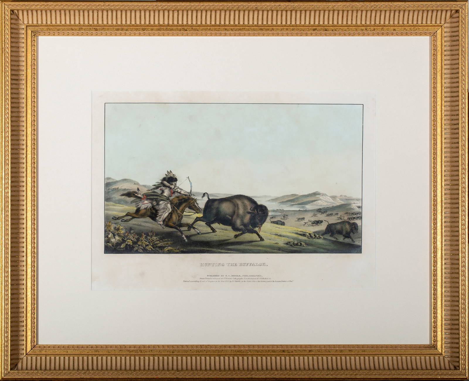 Thomas Mckenney And James Hall, Hunting The Buffaloe Auction
