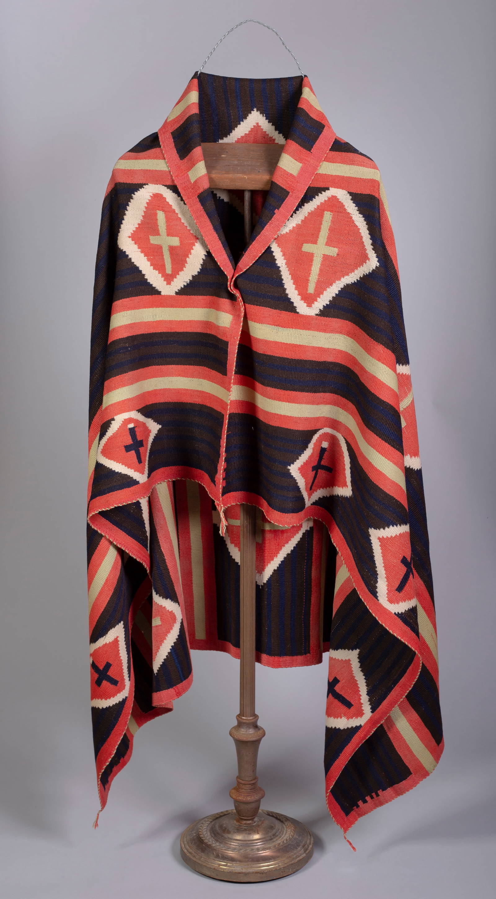 Navajo Moki Serape Wearing Blanket, Ca. 1870s Auction