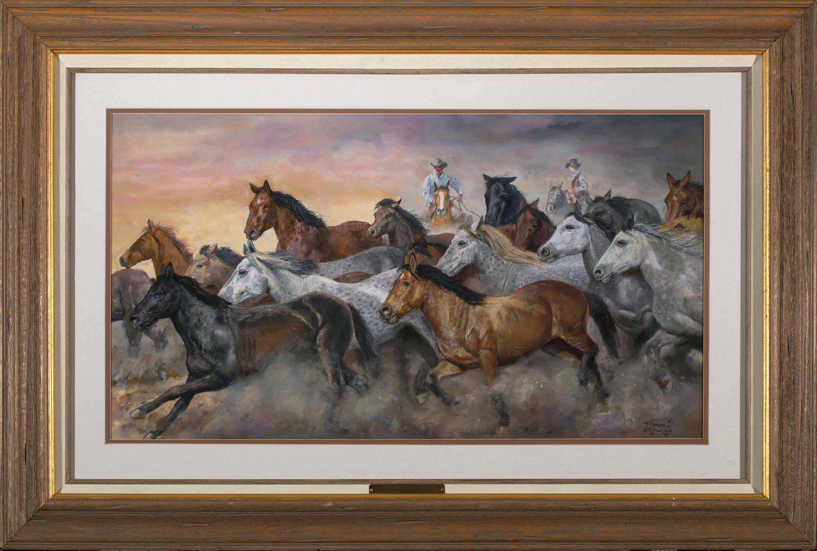 Don Crook (b. 1934) “driving The Remuda" - Aug 06, 2025 | Lusher Fine ...