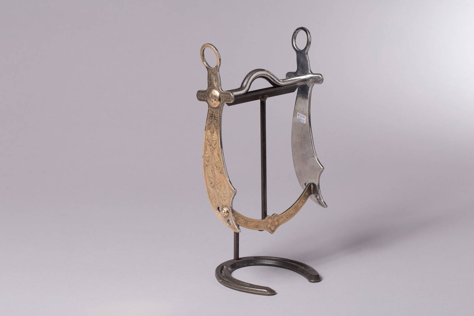 Edward H. Bohlin Scimitar Sword Design Bit With Early Bohlin Mark, Ca ...